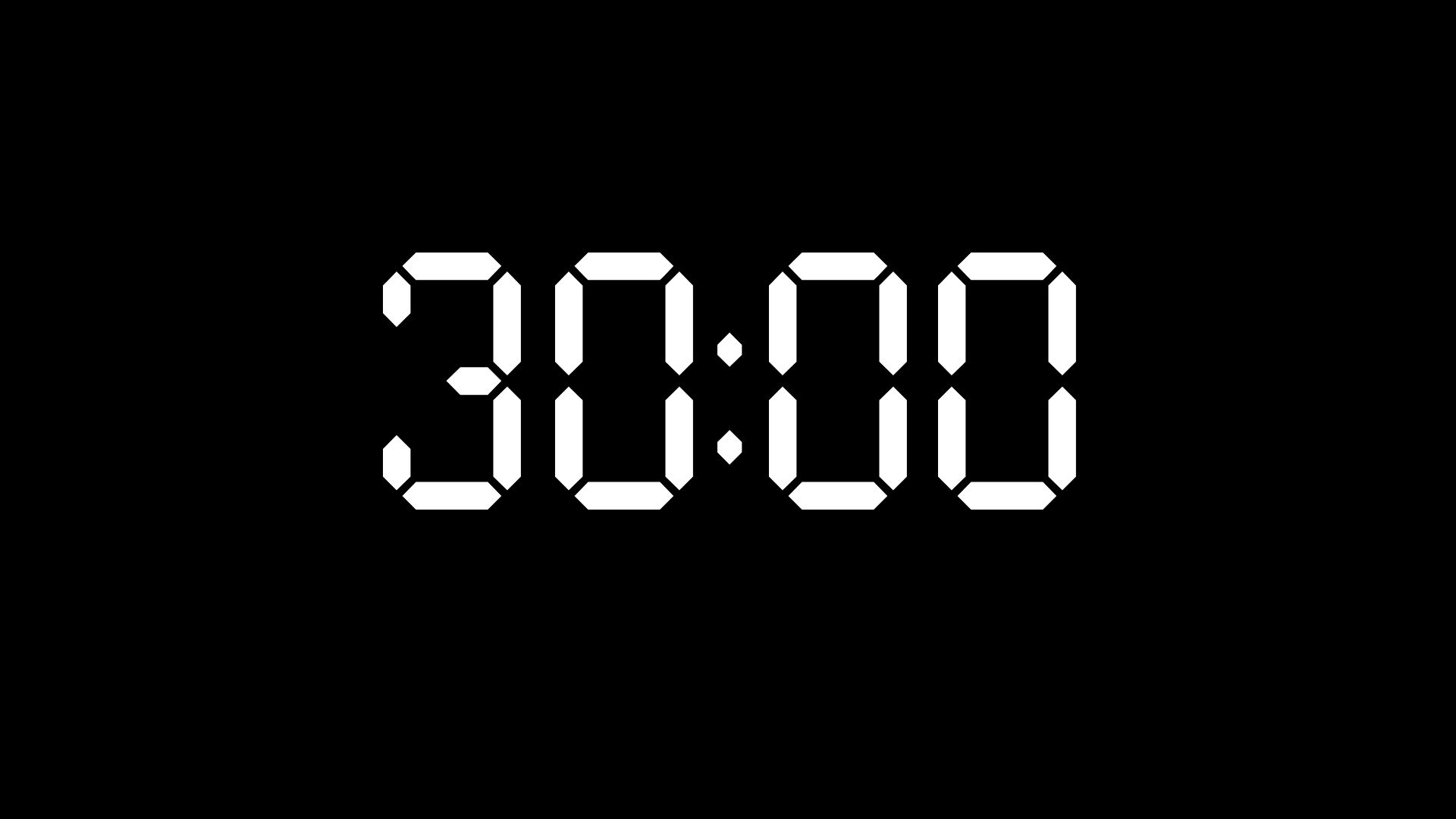 Free Digital Clock Countdown Timer 30 Minutes Free Digital Clock Countdown Timer 30 Minutes