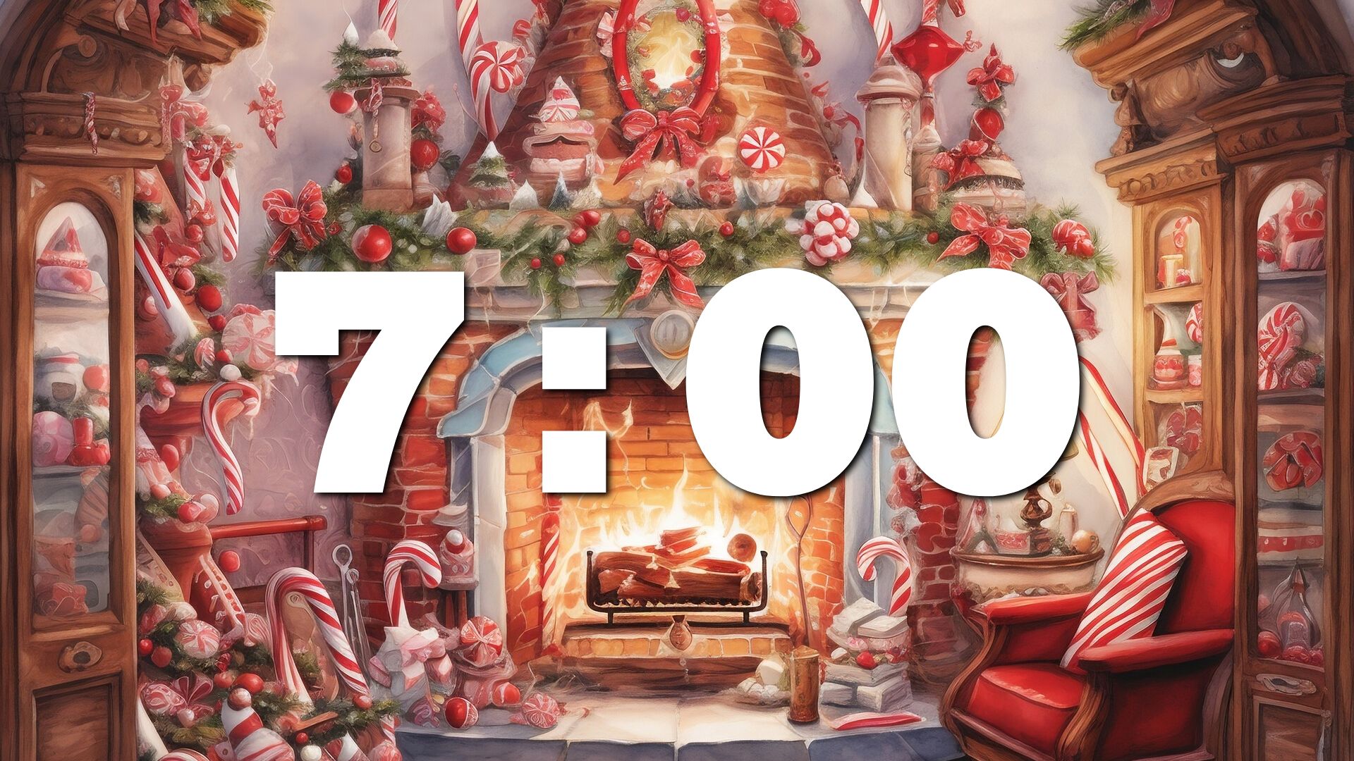 Festive Christmas countdown timer - 7:00