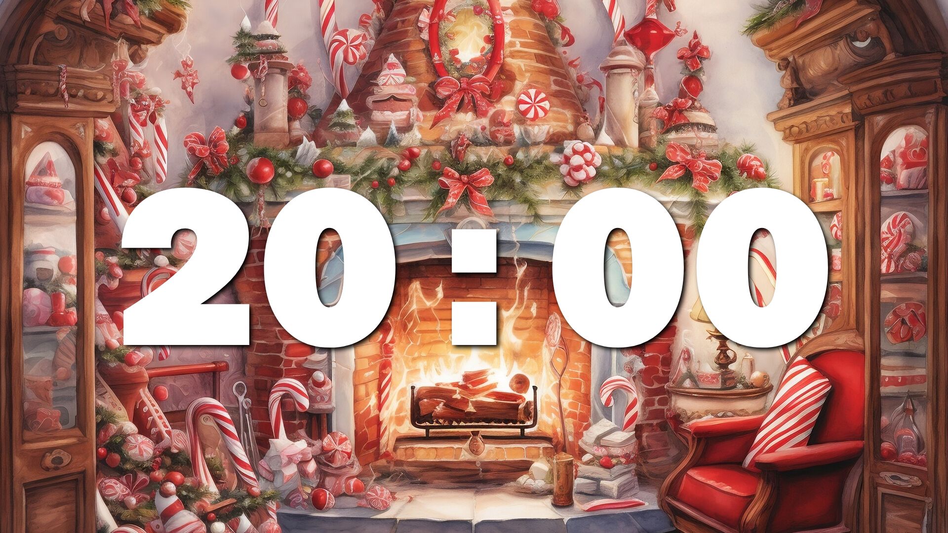 Festive Christmas countdown timer - 20:00