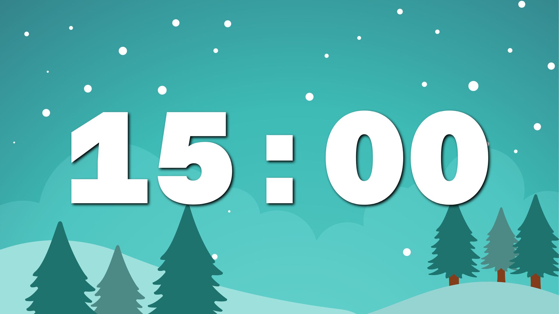 15:00 Winter Countdown Timer: Add Seasonal Charm to Your Digital Space