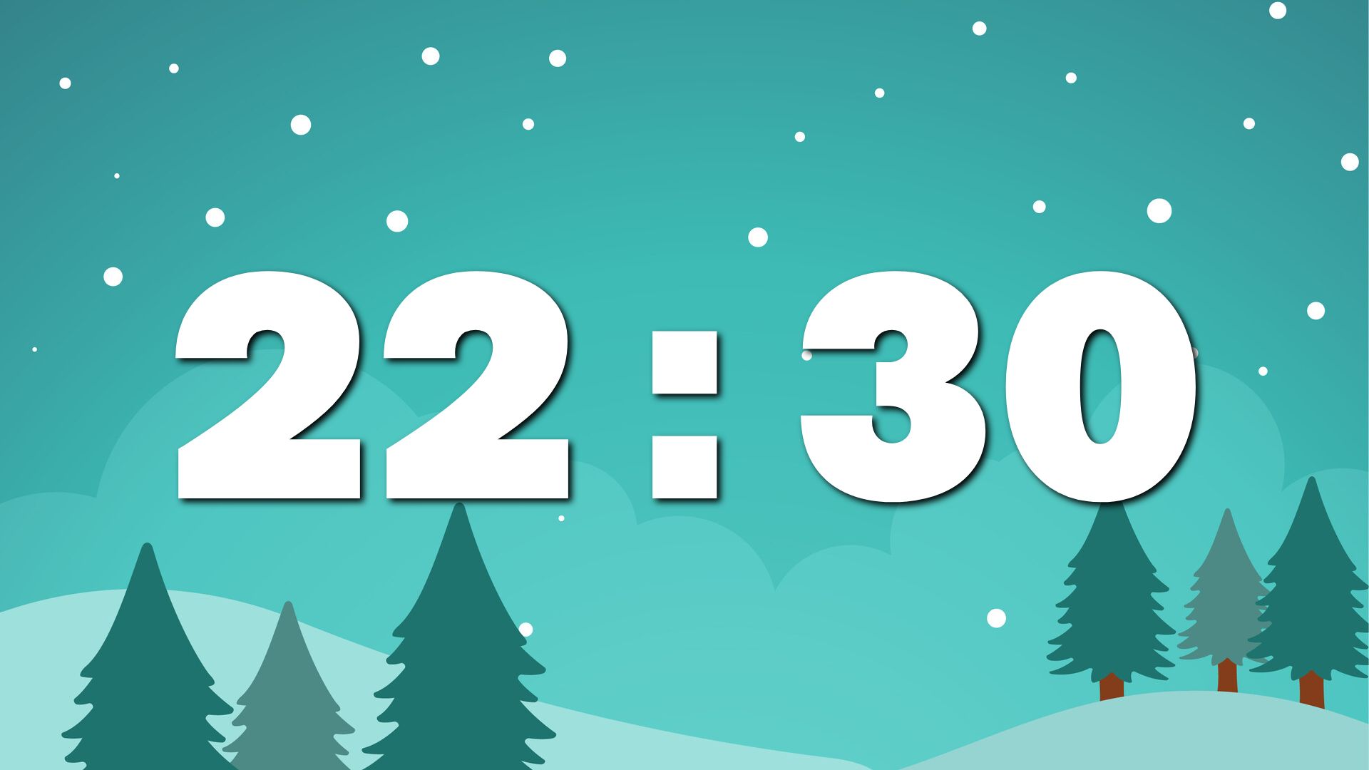 22:30 Winter Countdown Timer: Add Seasonal Charm to Your Digital Space