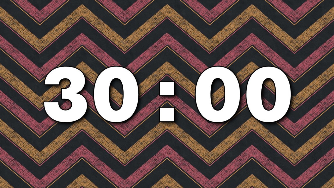 Free Classroom Timer: Pencils, Textbooks, and an Apple: 30:00