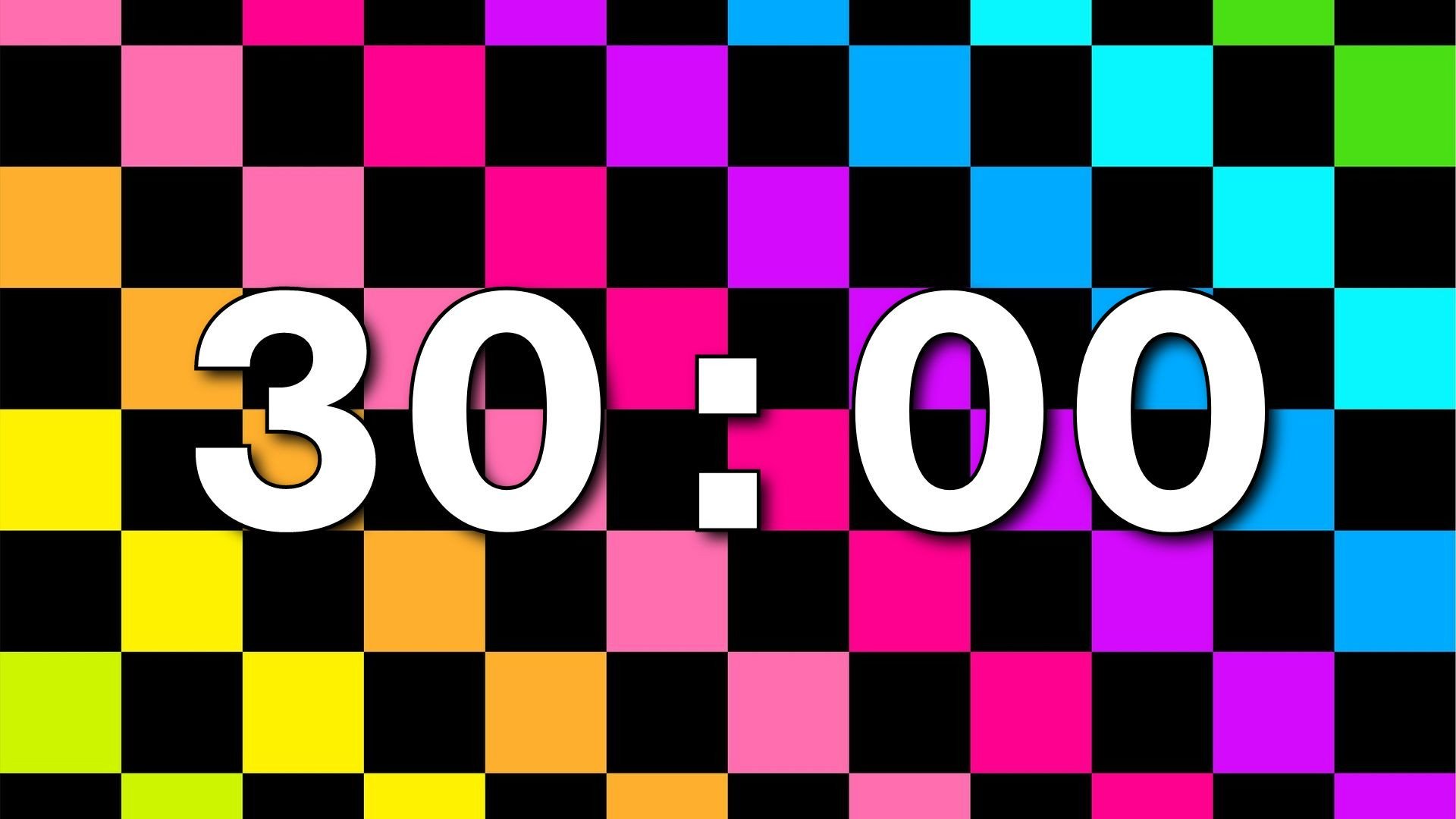 5:00 - Free online rainbow countdown timer