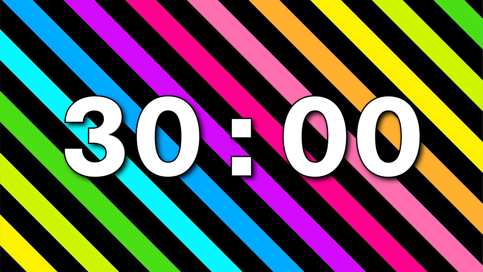 5:00 - Free online rainbow countdown timer