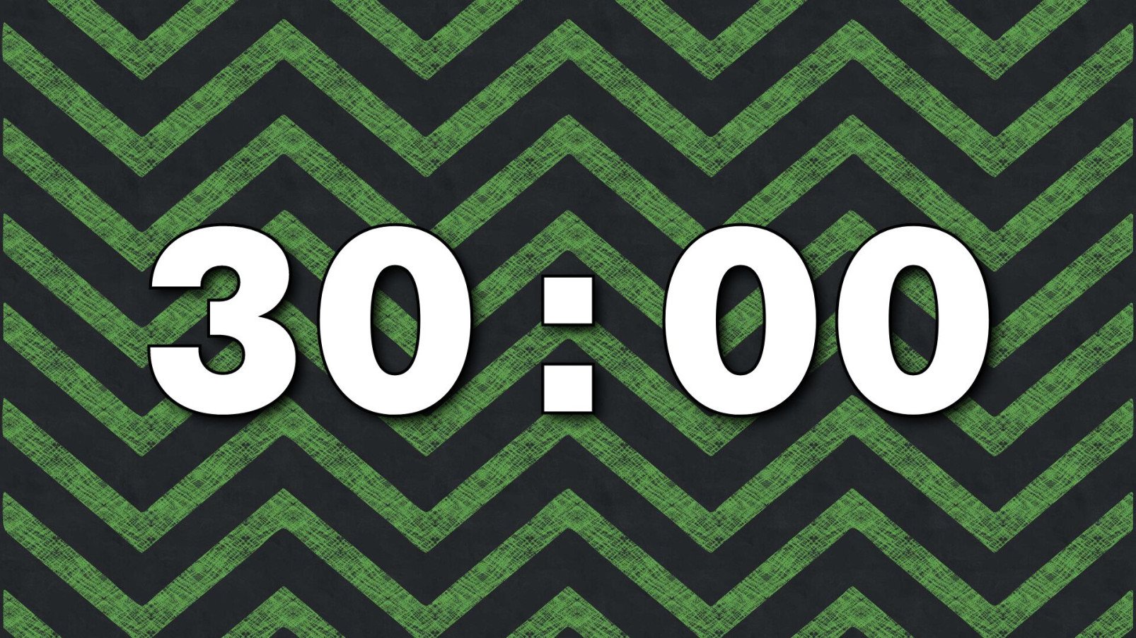 Bright, rainbow geometric countdown timer - 30 minutes