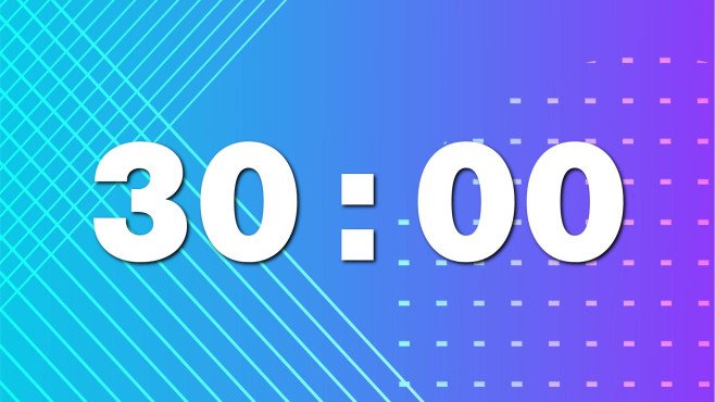 5:00 - Free online rainbow countdown timer