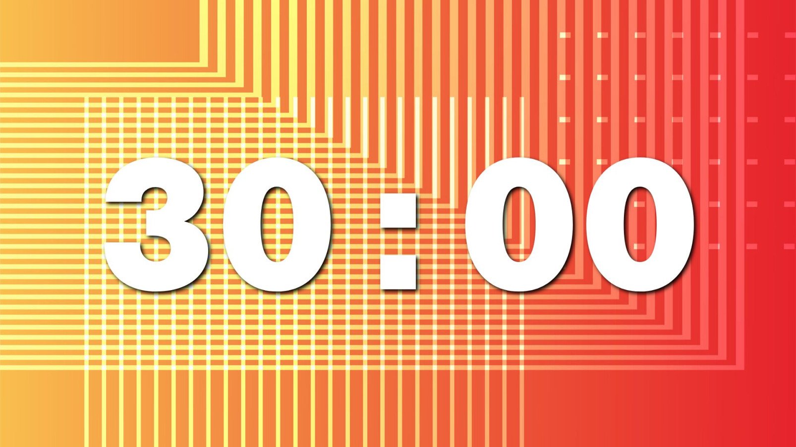 Bright Rainbow Geometric Countdown Timer 30 Minutes